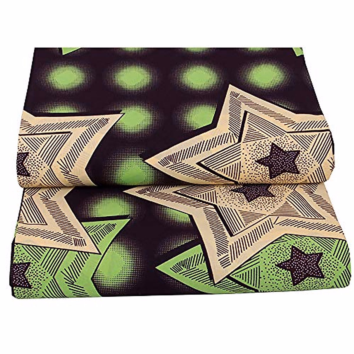 African Fabric 100% Cotton Ankara Kente Print Fabric 6 Yards for Party Dress 40FS1390