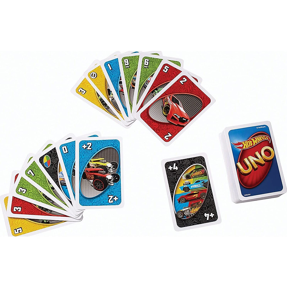 Hot Wheels UNO Matching Card Game Featuring 112 Cards with Hot Wheels Graphics, Game Night, Kids Gift Ages 7 Years & Older