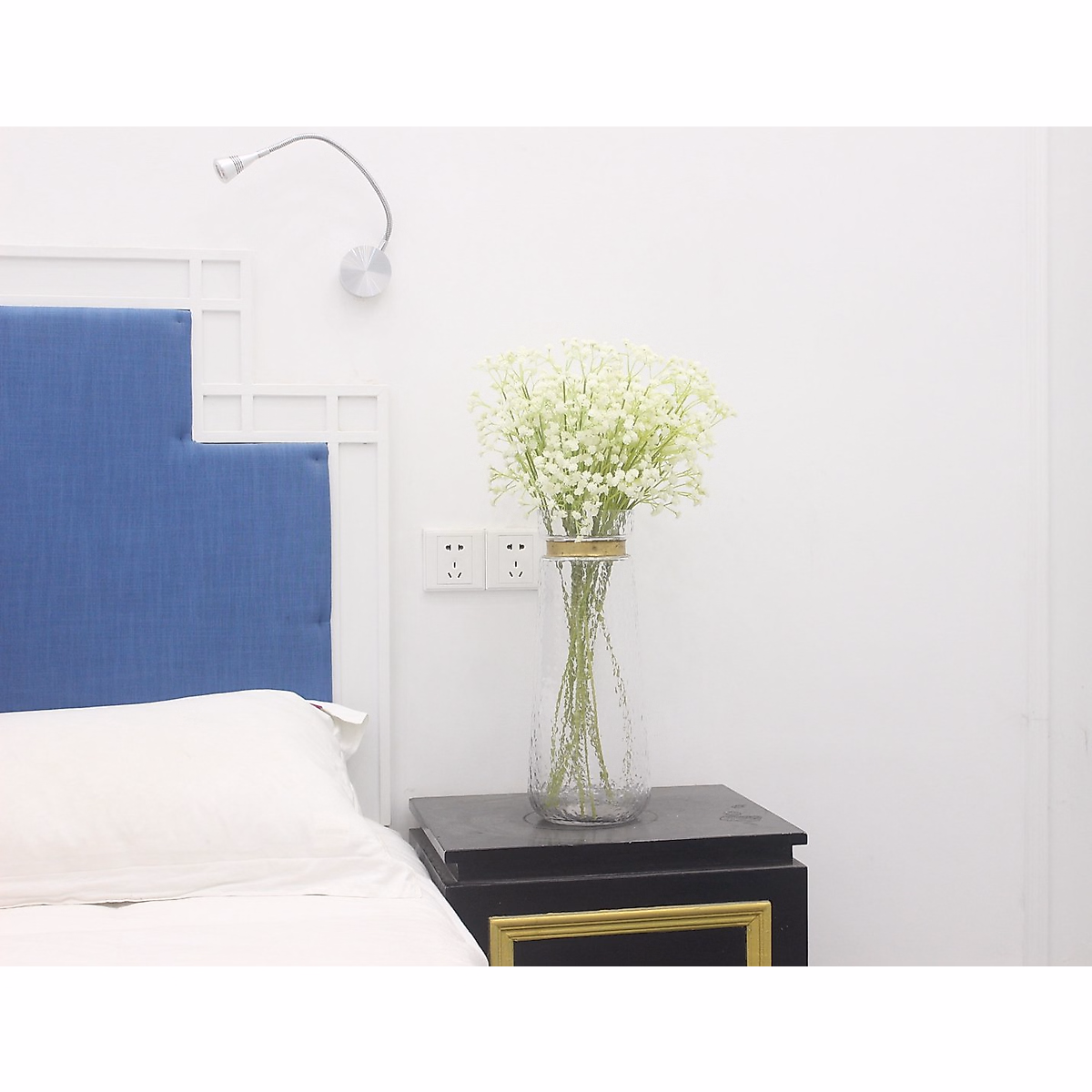 Duovlo 10pcs Babies Breath Flowers 23.6" Artificial Gypsophila Bouquets Real Touch Flowers for Wedding Home DIY Decor