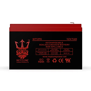 Neptune Power Brand NT1270 F1 12V 7Ah SLA Replacement Battery for APC Back-UP UPS ES 550 VA BE500C BE500U, RBC2, BE500R, BK300C, BK350, BK500, BK500BLK, BK500M, BK500MC, BK500MUS, SC420, SU420NET
