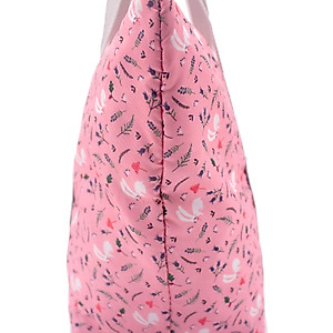 Heicat Reusable Lunch Bag Tote Bag for Women - Insulated Lunch Bag Lunch Box - Aluminum Foil Insulated Zip Cooler Bag - Pink Rabbit