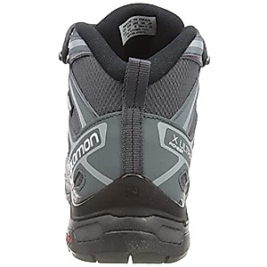 Salomon X Ultra Pioneer MID CLIMASALOMON Waterproof Hiking Boots for Women Trail Running Shoe, Ebony/Stormy Weather/Wine Tasting, 7.5