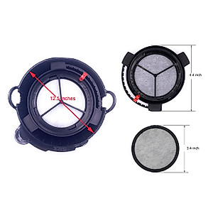 Xcivi Replacement Coffee Maker Water Filtration Set Filter Disk with Frame for Mr. Coffee Brewers Coffee Maker - Water Filtration Kit 6 months supply(1Disk Frame +6Filter Disks)