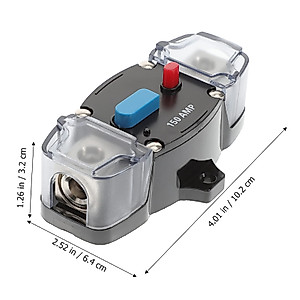 ERINGOGO 4pcs 150A Circuit Breaker Marine amp Circuit Breaker Magnetic Circuit Breakers Inline Circuit Breaker car Circuit rv Circuit Breaker amp Breaker Mini Cars Panel Miniature Bakelite