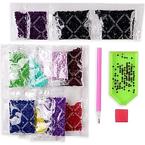 Adult and Children 5D Diamond Painting kit, Beginner Rhinestone Diamond Art kit, DIY 5D Diamond Painting for Home Wall Decoration Gifts Fantasy Starry Sky (14X18 inches)