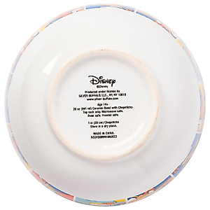 Silver Buffalo Disney Donald Duck Expressions Ceramic Ramen Noodle Rice Bowl with Chopsticks and Spoon, Microwave Safe, 20 Ounces