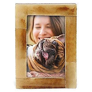 Handicrafts Home Baby Picture Frame for Newborn Girls and Boys Shower - Birthday Gifts Vintage Photo Frames Set of 3 Pieces (Brown)