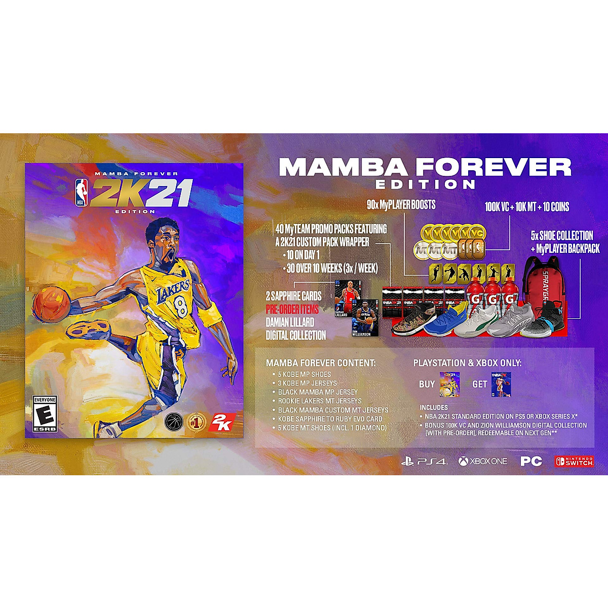 NBA 2K21 Mamba Forever Edition - PlayStation 4