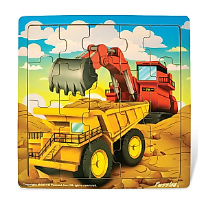 Puzzled Jigsaw - Dump Truck & Excavator