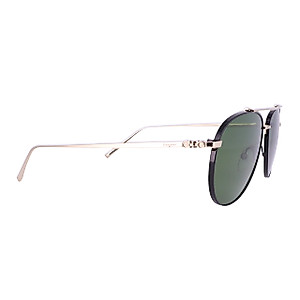 Sunglasses FERRAGAMO SF 201 S 733 Shiny Gold/Black