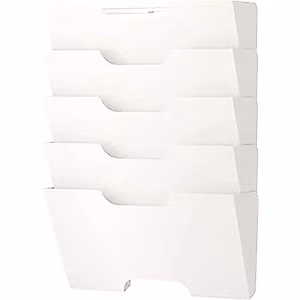 Ikea Kvissle 5 Shelve Metal Wall Magazine File Rack, White
