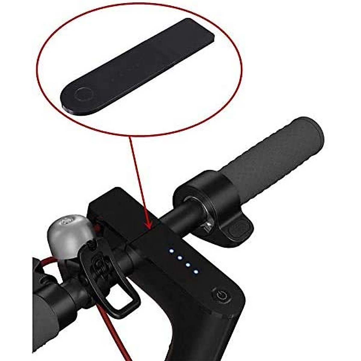 WELLSTRONG Electric Scooter Dashboard Protection Cover Silicone Transparent Waterproof Dust-Proof Protective Cover Replacement for Xiaomi Mijia M365/pro