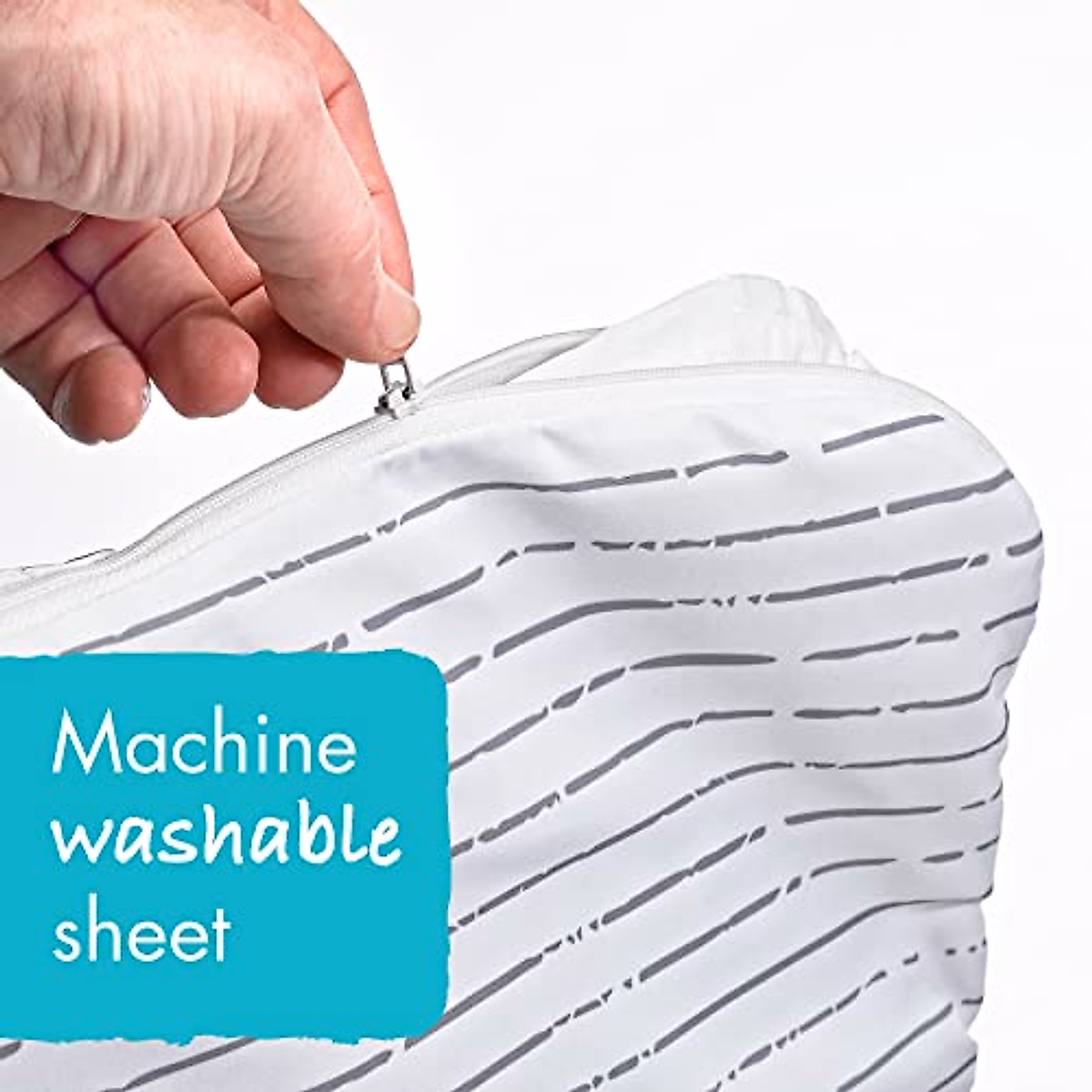 The First Years First Dreams Folding Baby Bassinet - Portable Crib for Travel - Bassinet Bedside Sleeper for Baby - White