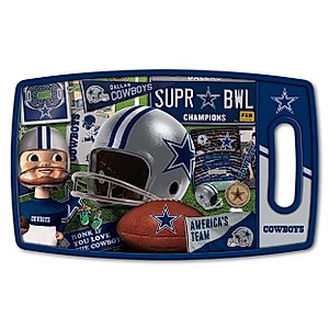 YouTheFan NFL Dallas Cowboys Retro Series Cutting Board