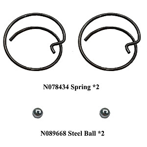2 Pack N078434 N089668 Spring and Steel Ball, Fit for DCF805 DCF825 DCF885 DCF886, Impact Driver Spring Kit