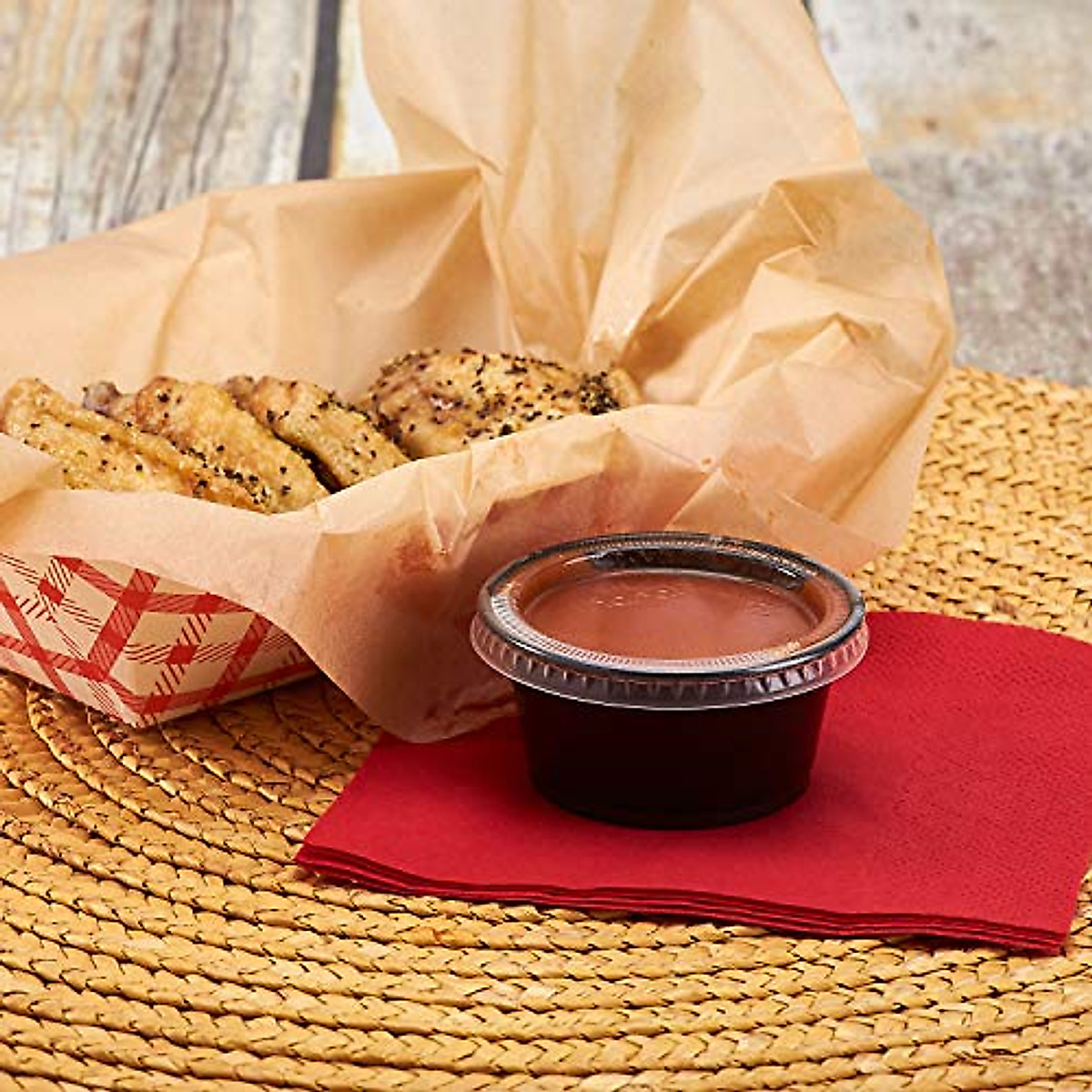 Karat FP-P200-PPB 2 oz. PP Portion Cups - Black (Case of 2500)