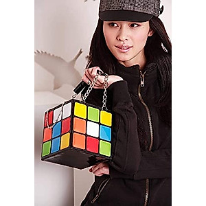 Women's Cute cube Shape Handbag Magic Shoulder Bag Clutch Bag, Colorful Purse (15cmX15cmX15cm)