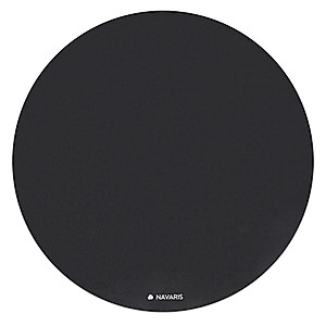 Navaris Round Yoga Mat - 47" Diameter Circular Exercise Mat 1/4" Thick - Non-Slip Mat for Cardio, Workout, Fitness, Tai Chi, Meditation - Size Small