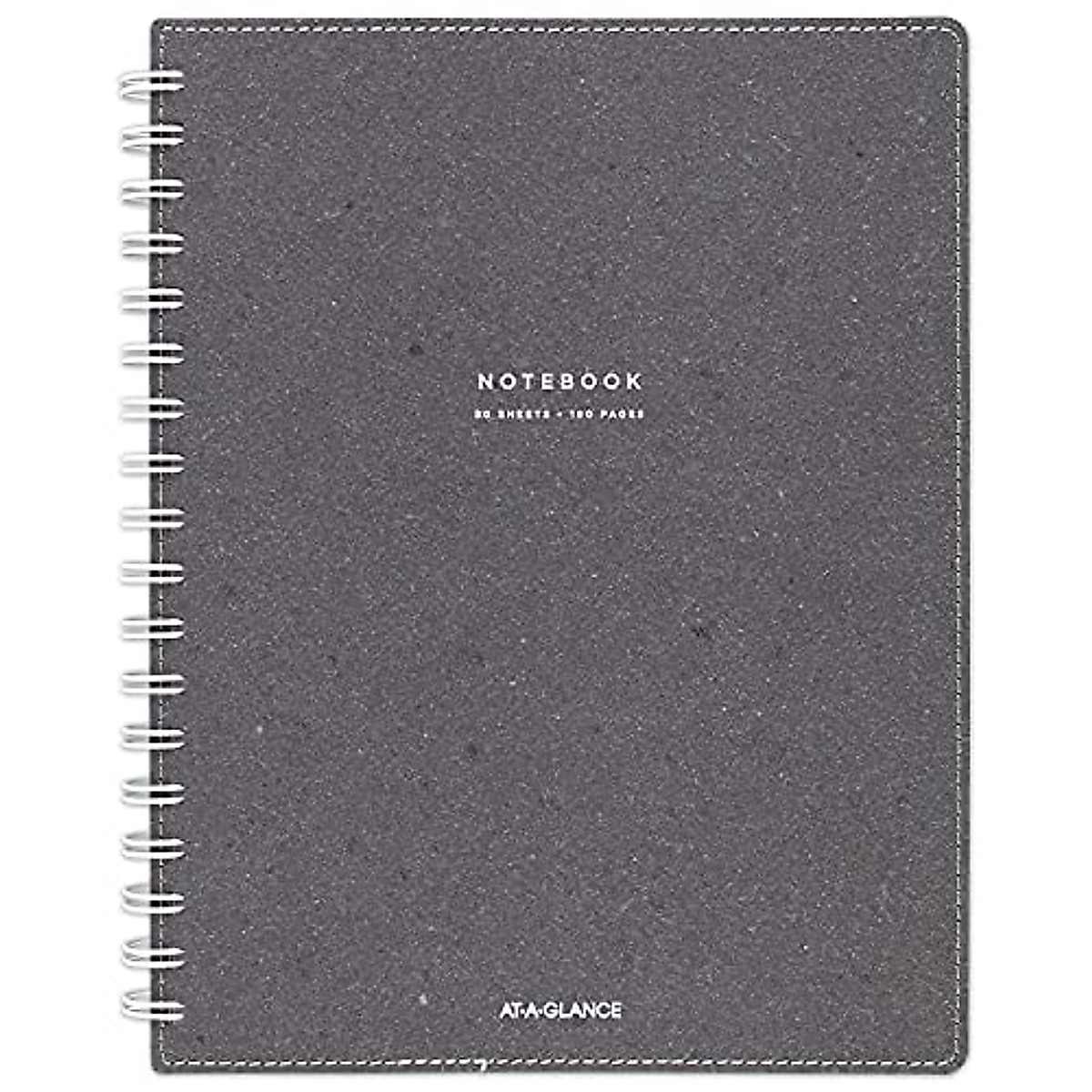 At-A-Glance Collection Gray Twin Wire Notebook