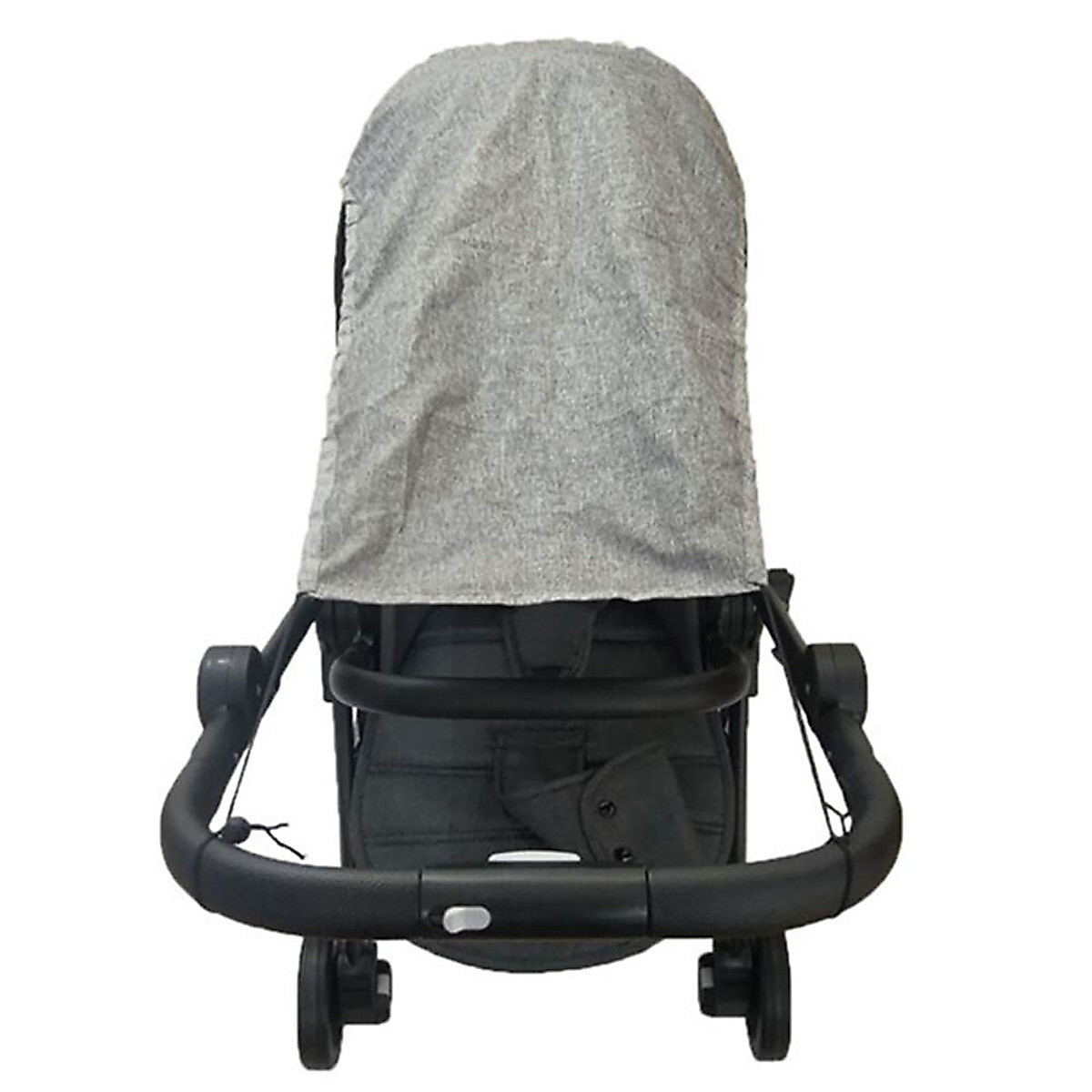 OERTUFU Stroller Sun Shade Baby Stroller Sun Cover,Universal Pram Sunshade for Pushchair, Buggy and Carrycot, Sun Stroller with UV Protection 50+, Sun Shade Blackout Blind Black, Grey 50x30x67cm