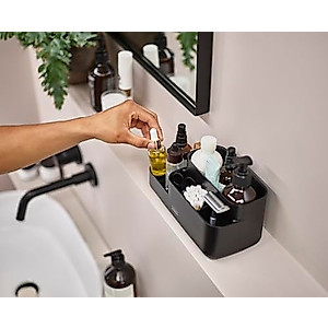 Joseph Joseph EasyStore - Bathroom Storage Caddy Organizer for bathroom accessories, Matt Black