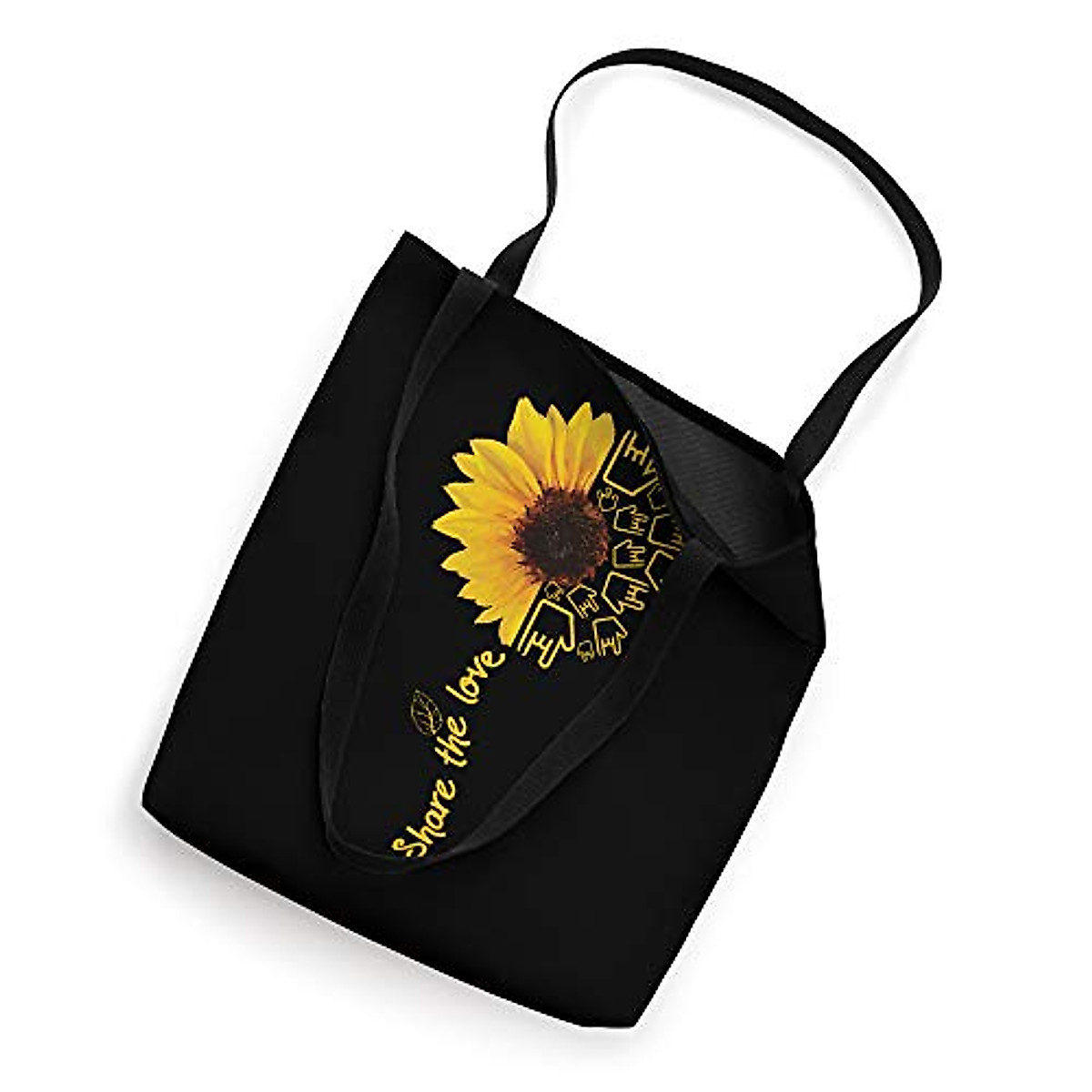 Sign Language - ASL - American Sunflower - Share the Love Tote Bag