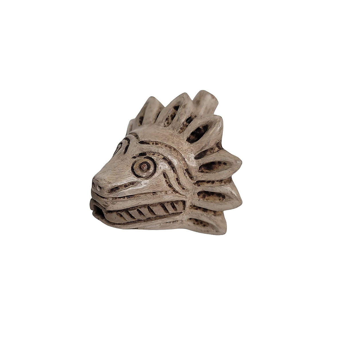 Quetzalcoatl Death Whistle Made Of Clay, Replica Of Items Found In Aztec Temple. (Natural)