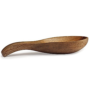 GIFTS FOR MOM - kitchen helper Wooden Spoon Rest Utensil Rest Made With Mango Wood - Wood Kitchen Tool Cooking Utensil Holder with Handle by abhandicrafts (Wood)