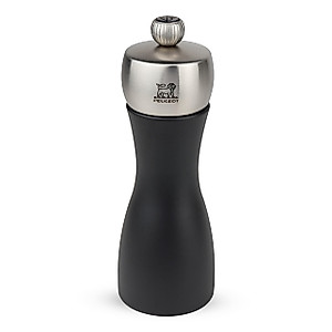 Peugeot Fidji 6 inch Black Matte Salt/Pepper Mill Set