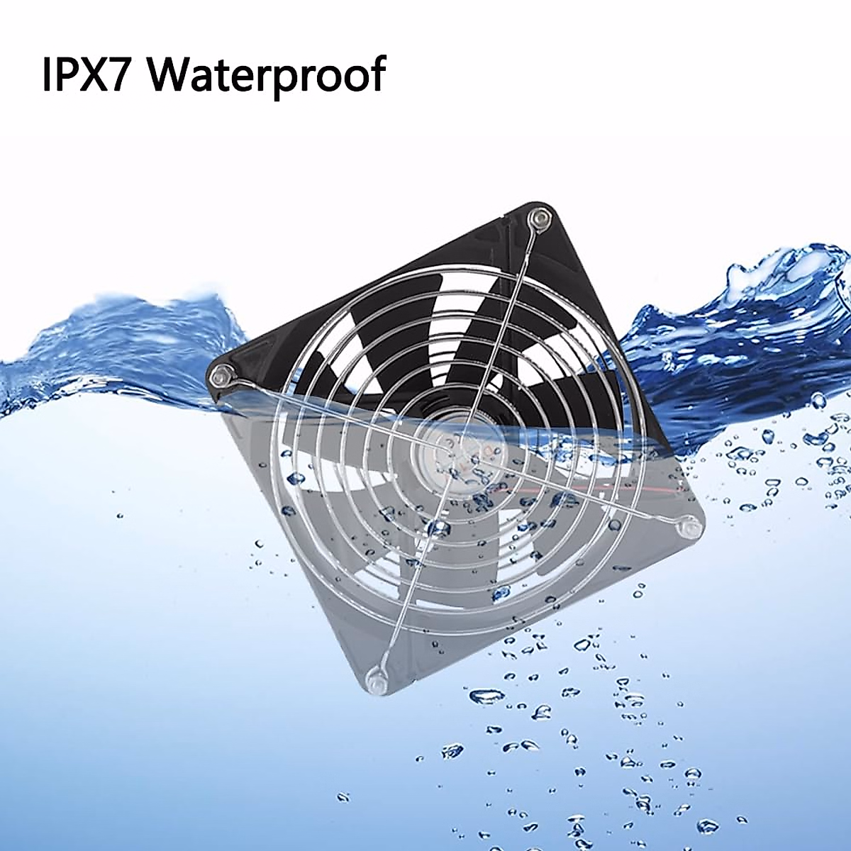 Bairnqner 20W Solar Powered Fan for Chicken Coop, Dog House, Outside Shed Greenhouse, Solar Fan with Two IPX7 Waterproof Fans 11.5Ft On/Off Switch Cable Installation Kits