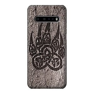 R3832 Viking Norse Bear Paw Berserkers Rock Case Cover for LG V60 ThinQ 5G