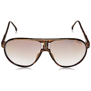 Carrera unisex adult Champion65 Sunglasses, Brown/Gray, 62mm 12mm US