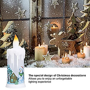 SALUTUY Candles Lamp, Remote Control 9.3in Warm Light Santa Claus Candle Lights LED for Homes Gardens, Courtyards for Christmas Party Lights, Decorative Lights(#2)