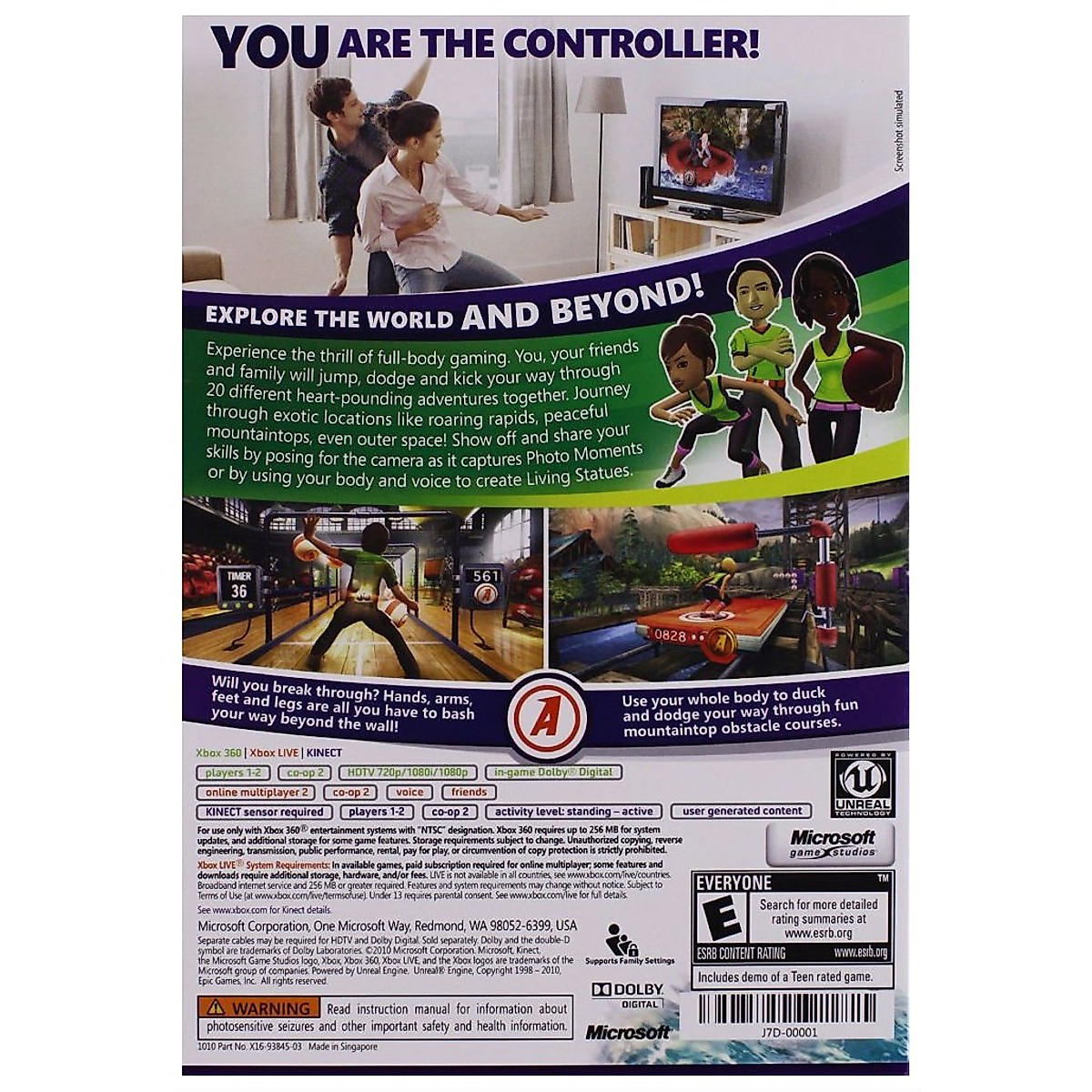 XBOX 360 Kinect Adventures