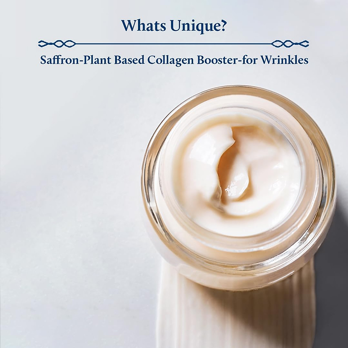 Blue Nectar Moisturizer Face Cream, Ayurvedic Anti Aging Wrinkle Cream for Aging Skin |Ancient blend of Saffron & Turmeric for Skin Firming | With Plant Based Collagen Booster(Women, 14 Herbs,1.7 Oz)