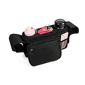 Mybabyly Baby Stroller Organizer with Cup Holders, Extra Storage & Secured Fit, Easy Installation- Universal Stroller Organizer for Smart Moms