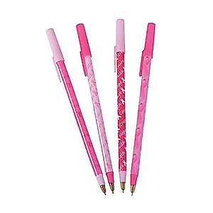 Fun Express Pink Ribbon Breast Cancer Awareness Pens (72 bulk pen assortment)