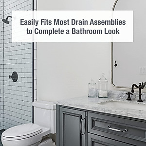 Bathroom Sink Pop-up Stopper Replacement for Lavatory Pop-up Drain Assembly, Matte Black, 11059