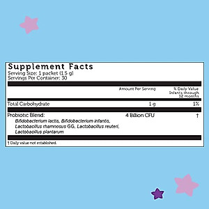 Lovebug Award Winning USDA Organic Probiotic for Babies | Multi-Strain 4 Billion CFU | Easy-to-Take Powder | Sugar Free | Ages 6-12 Months | 30 Packets