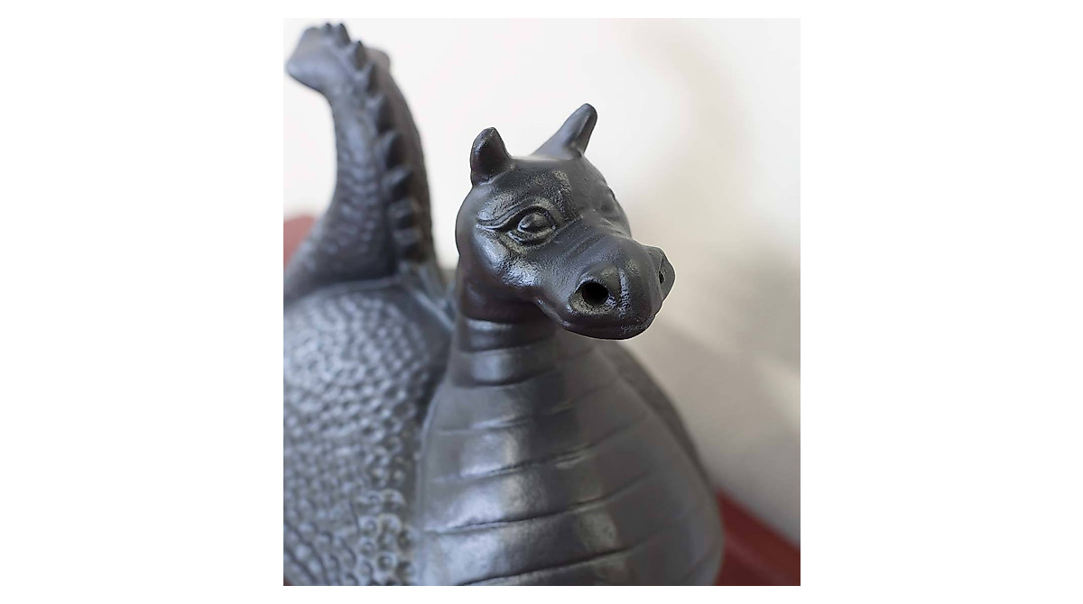 Unique Dragon Cast Iron Wood Stove Steamer | Plow & Hearth