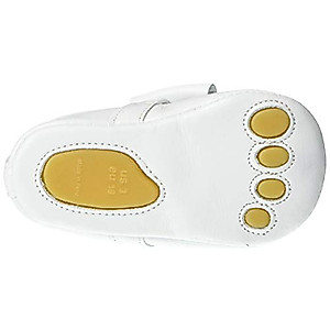 Elephantito Baby Girls European Crib Shoe, White, 4 Infant