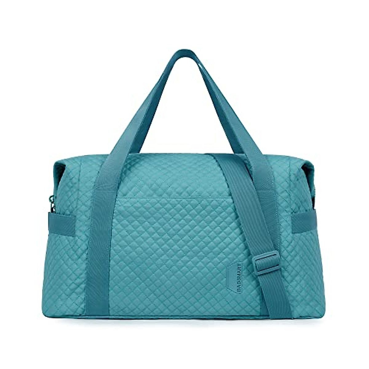 Weekender Bags for Women, BAGSMART Gym Bag with Yoga Mat, Travel Duffle Overnight Bag for Travel Essentials, Large Hospital Bag for Labor and Delivery(Teal)