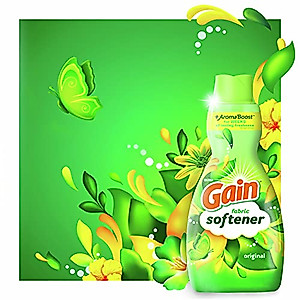Gain Laundry Fabric Softener Liquid, Original Scent, 41 Fl Oz, 48 Loads, He Compatible, Pack Of 4, (Packaging May Vary)
