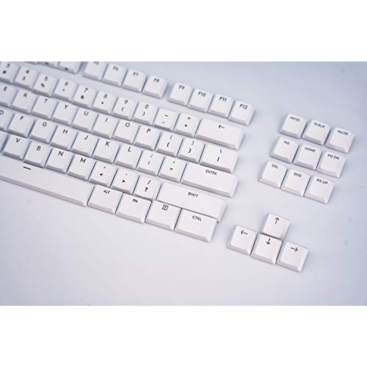 luo Suitable Logitech G915TKL G915 G815 Keyboard keycaps,Replacement Keycaps Mechanical Gaming Keyboard (White 87 Keys only keycaps)