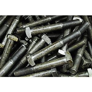 (15) Square Head 5/8-11 x 4-1/2" Bolts Unplated A307 15/16" Sq