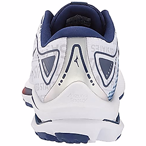 Mizuno Women's Wave Rider 25 Running Shoe, White, 9.5