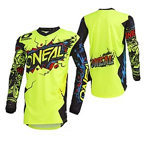 Oneal 2020 Youth Element Villain Jersey - Neon Yellow - Youth Large