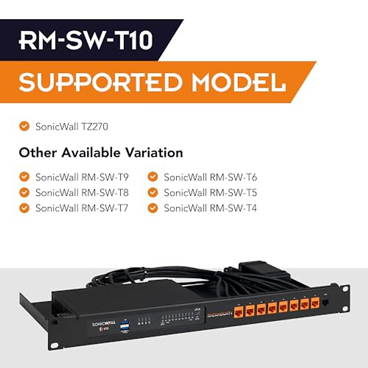 Rackmount RM-SW-T10 Rack Mount Kit For Sonicwall Rmkt 270 / 370 / 470 Rack Mount Kit