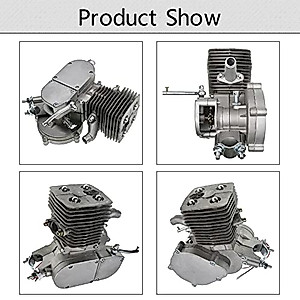 waltyotur 100cc YD100 Bicycle Engine Kit Bike Bicycle Motorized 2 Stroke Motor Engine Kit Replacement for Most 26 Bikes