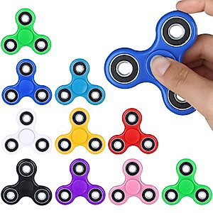 SCIONE Fidget Spinners, 25 Pack Birthday Party Gifts for Adults and Kids, Prize for Classroom, Valentine Party Favors for Kids, Stress Anxiety ADHD Relief Fidgets Toy, Finger Hand Spinner Toys